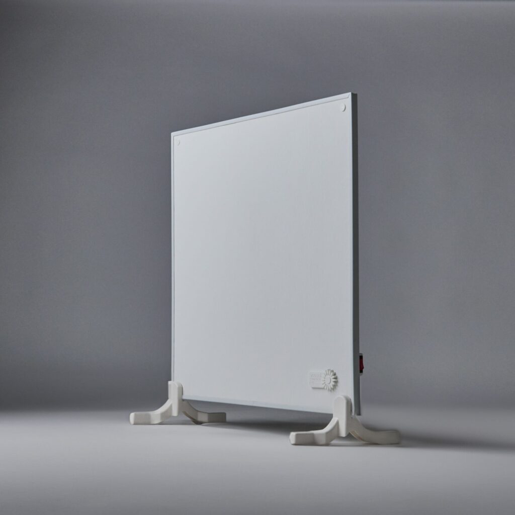 Panel calefactor eléctrico Quadrans 500W Dúo (pie y pared)